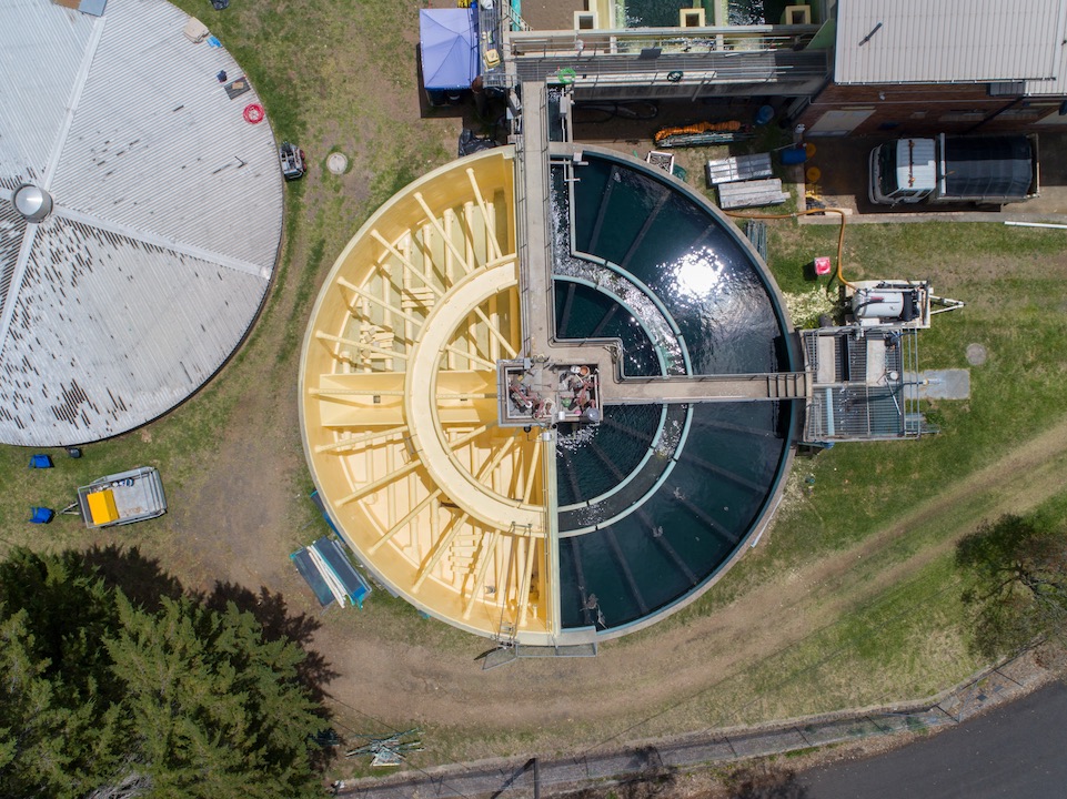 Filter Ponds and Clarifier Tank at Glen Innes Water Treatment Plant Re ...